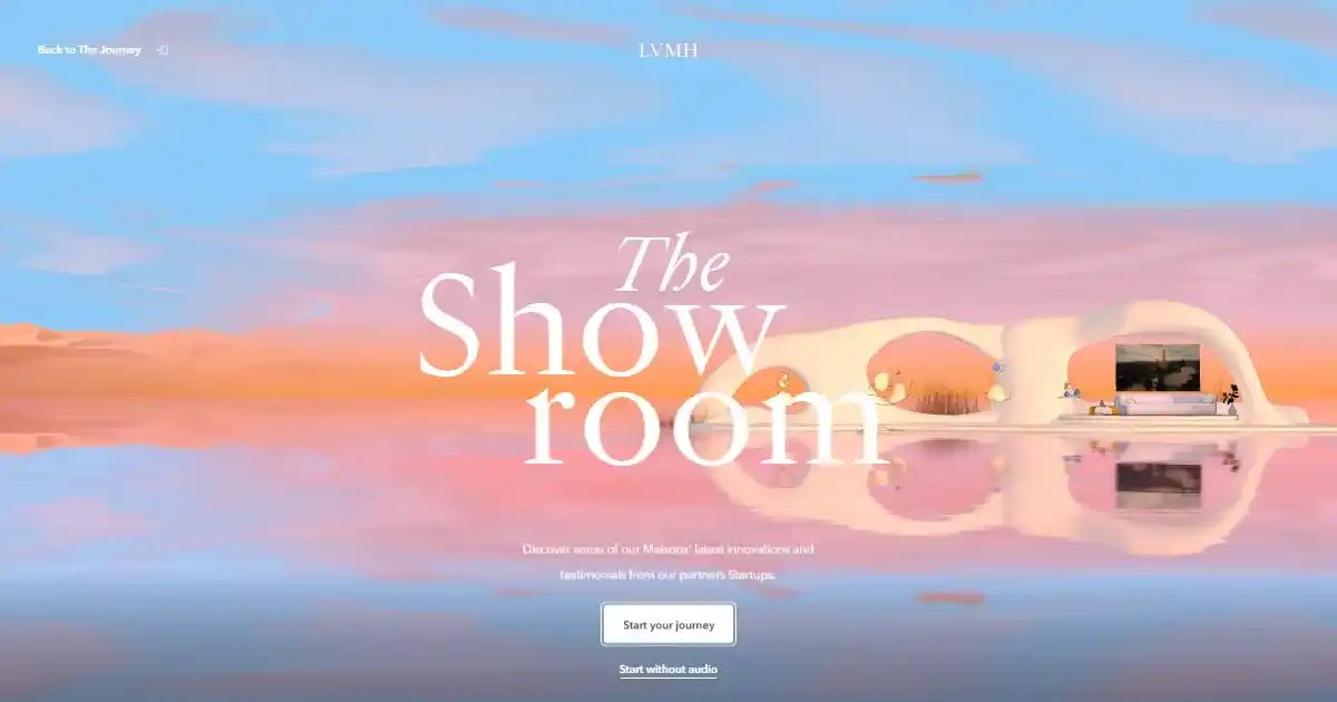 LVMH - The Showroom | おしゃれなWEBサイト | OshaWeb ときどきインフォ | 株式会社ピーエックスディ