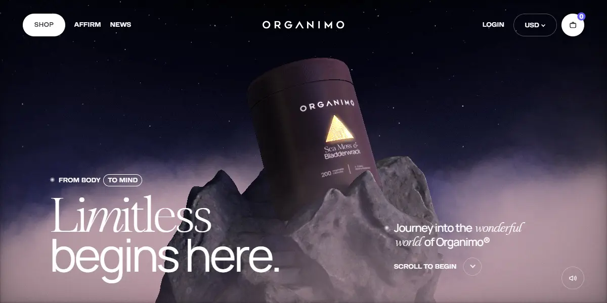 Organimo | おしゃれなWEBサイト | OshaWeb ときどきインフォ | 株式会社ピーエックスディ